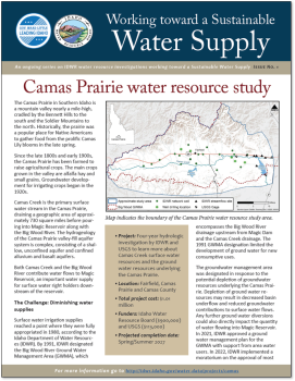Camas Prairie Hydrologic Investigation | Idaho Department of Water ...